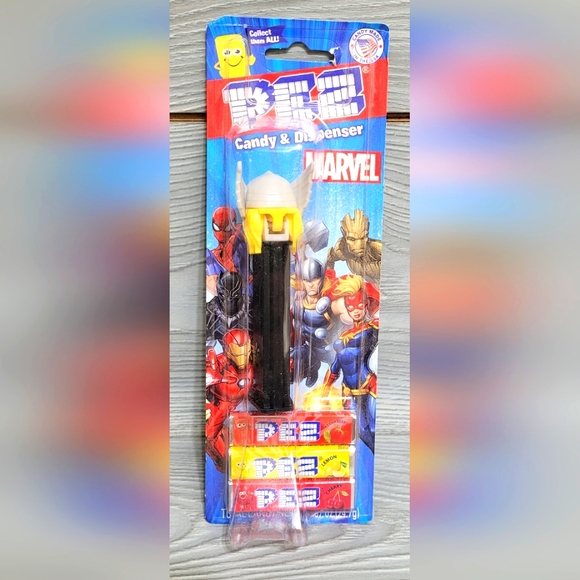 Marvel | Other | Rare Error Pez Backward Thor Dispenser Facing The Wrong Way Inside Og Package ...